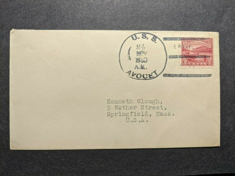 USS AVOCET AM-19 Naval Cover 1930 Minesweeper CAVITE, PHILIPPINES ...