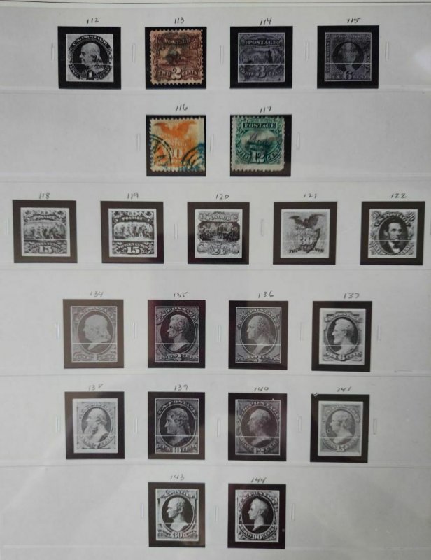 UNITED STATES COLLECTION, 8 Safe Hingeless albums 1861-2007 Scott ...