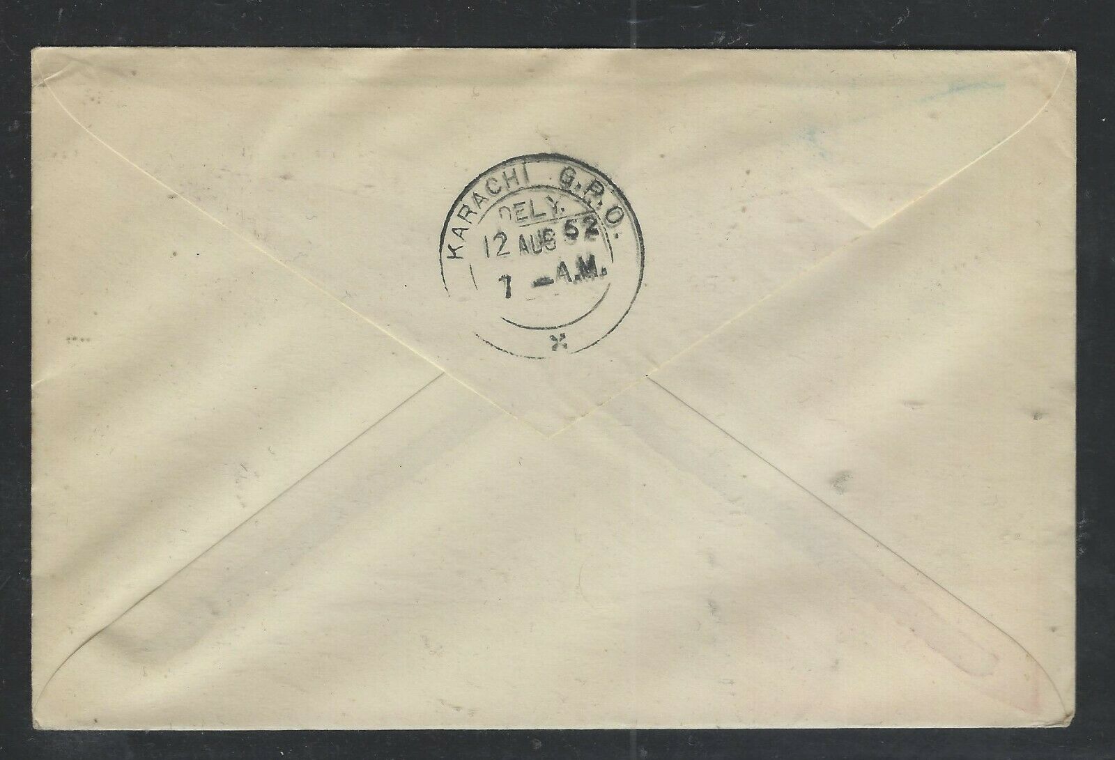 BAHRAIN COVER (PP1003BB)1952 FF COVER 3A+1/2A CACHETED FFC COVER TO ...