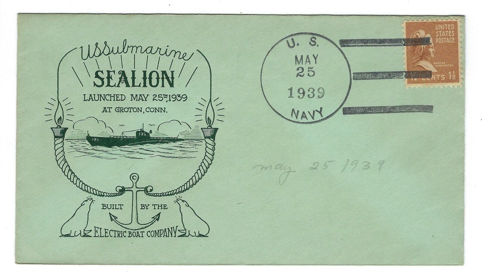 VEGAS - 1939 Submarine USS Sealion Launch - Heavily Engaged WW2 - DZ180 ...