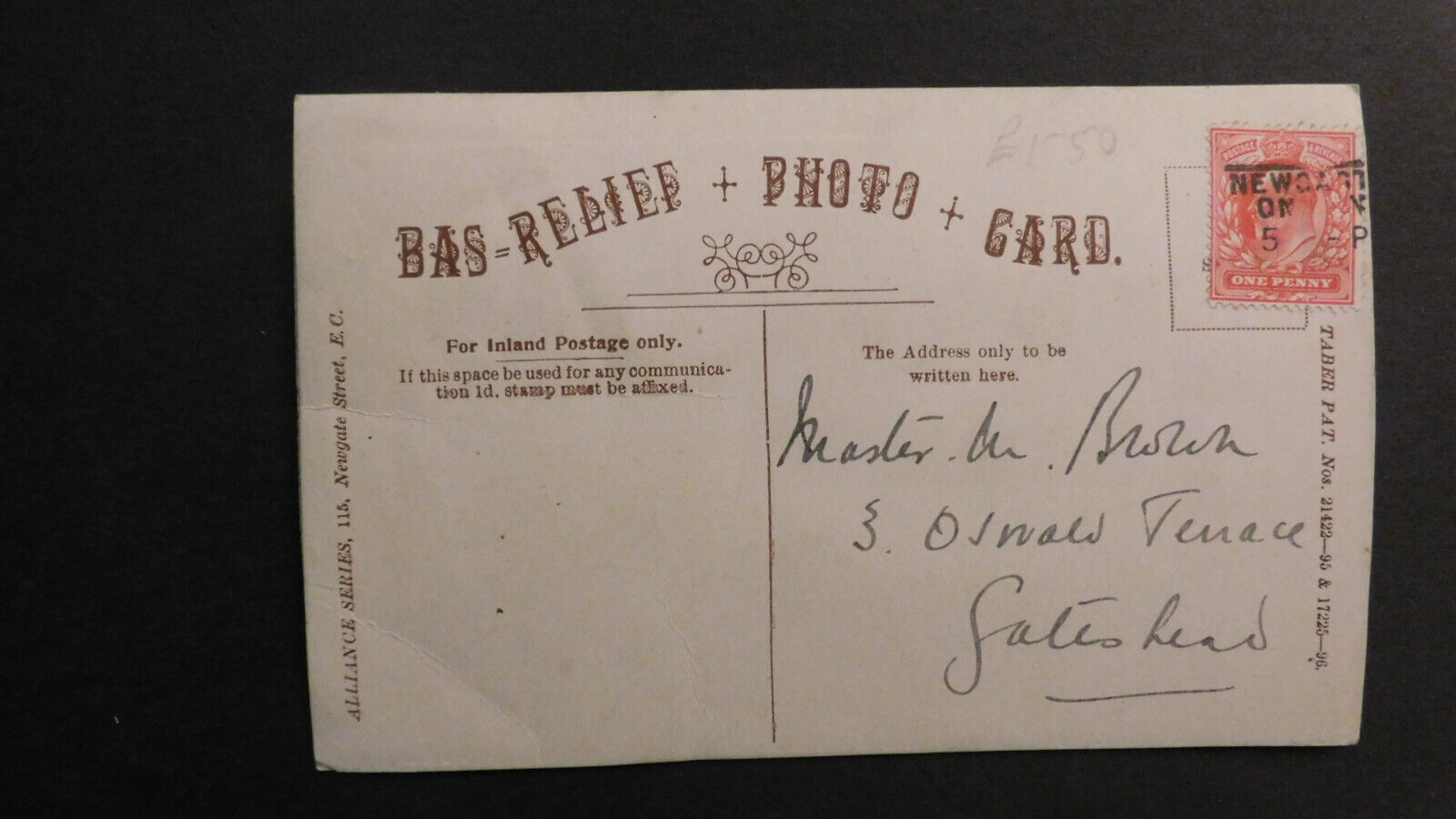 1900s Royalty Postcard Cover RPPC England to Salishead 3D HM Queen ...