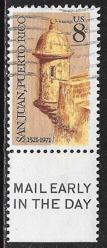 USA 1437: 8c Sentry Box, Morro Castle, San Juan, Puerto Rico, used, VF ...