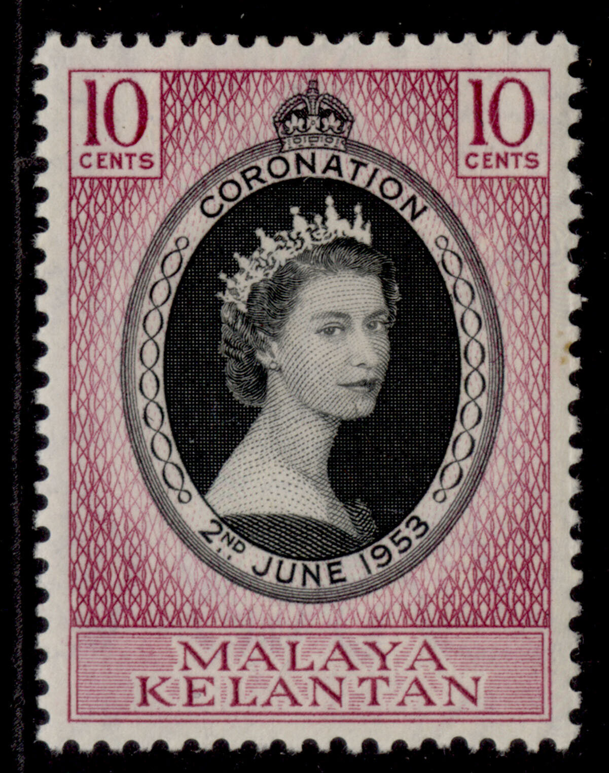 Malaysia - Kelantan Qeii Sg82, 10c 1953 Coronation, M Mint. | Asia ...