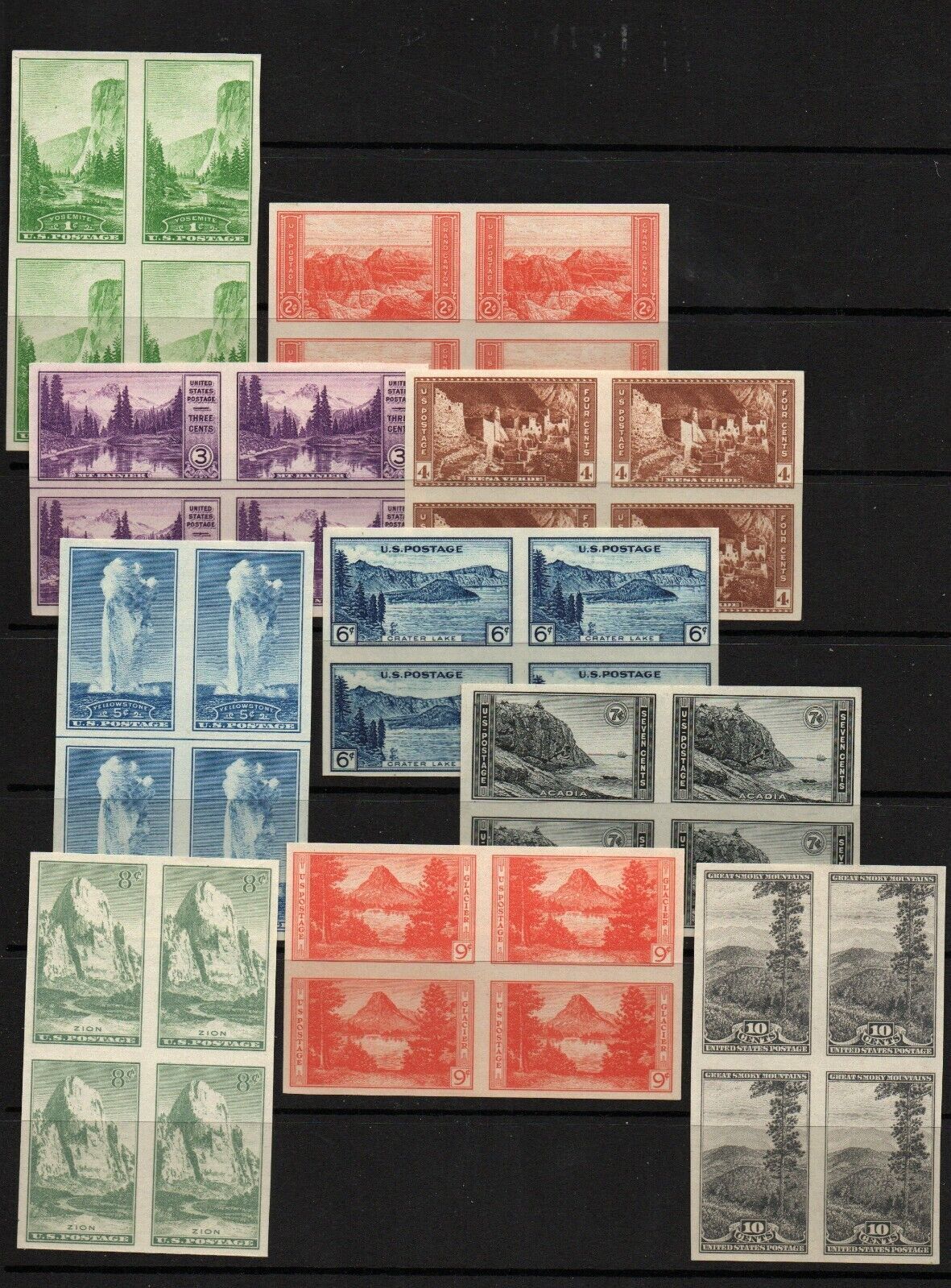 Sc# 756 - 765 MNGAI Blocks(4) (7c hinge mark) - Lot 1122178 | United ...
