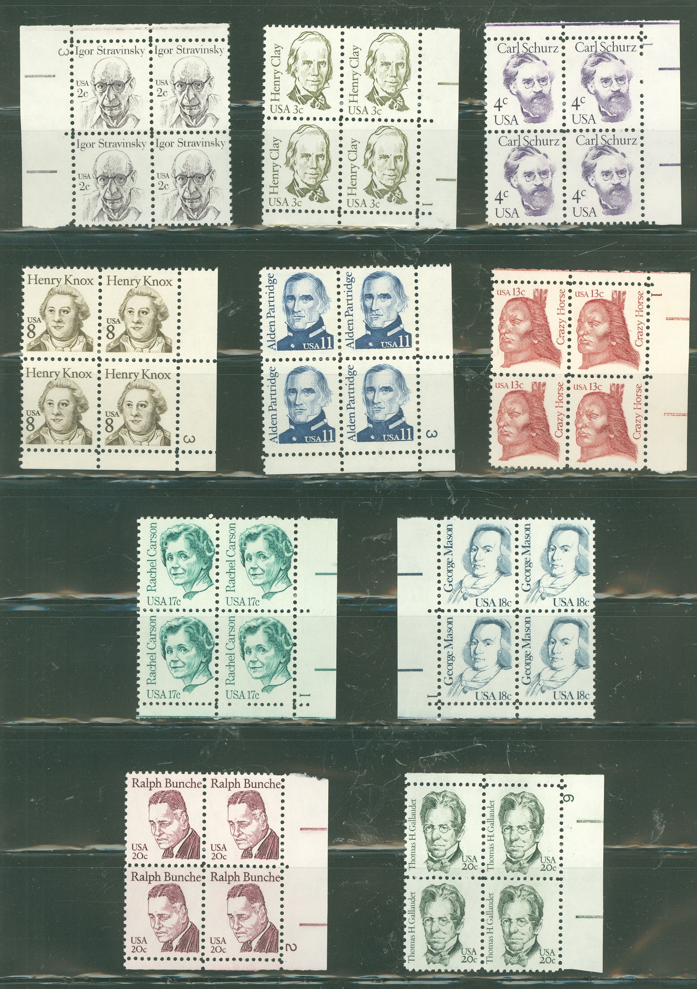 United States #1845/1861 Mint (NH) Plate Block | United States, Stamp ...