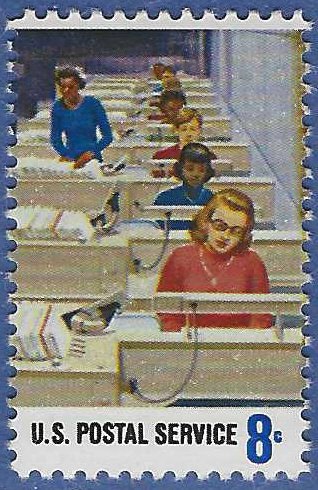 #1495 8c Postal Service Employees Electronic Letter Routing 1973 Mint ...