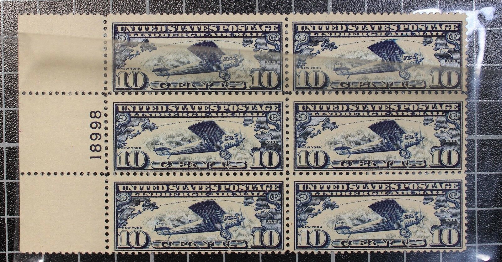 Scott C10 - 10 Cents Lindbergh - MNH - Plate Block Of 6 - SCV - $130.00 ...