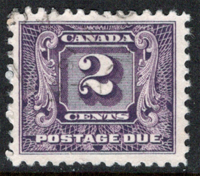 Canada - Postage Due (Second Issue) - 2 Cents - VG Condition # J7 Used ...