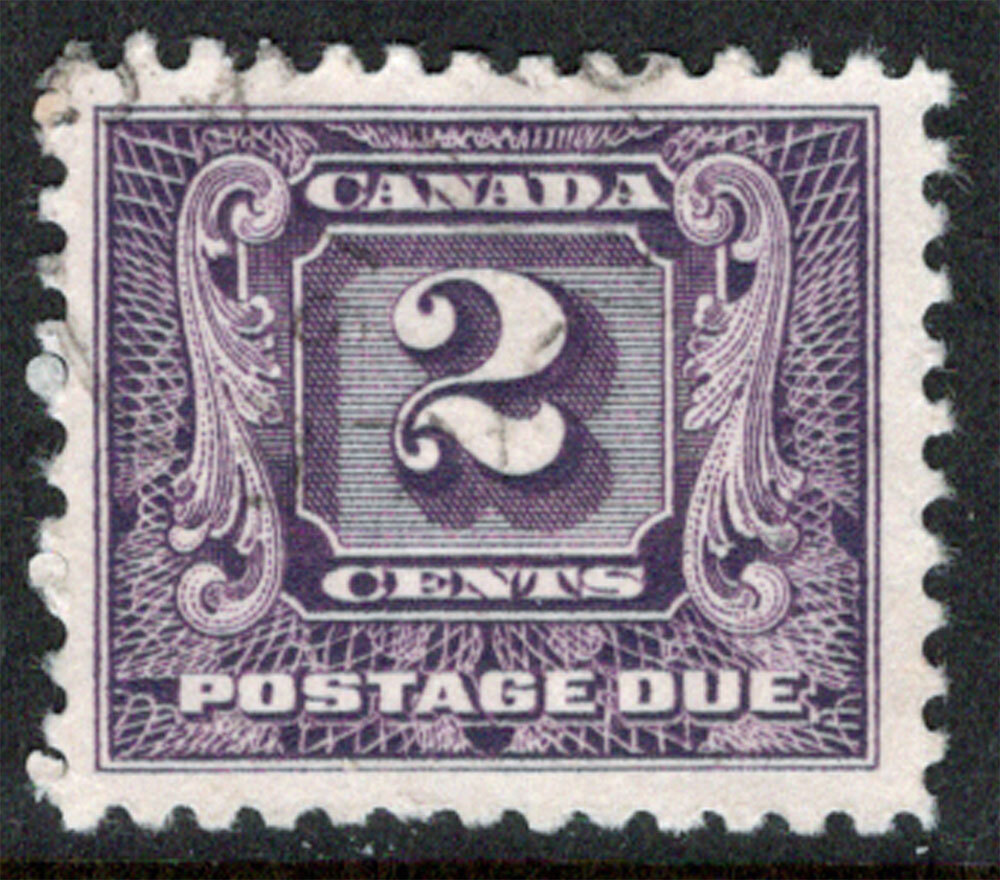 Canada - Postage Due (Second Issue) - 2 Cents - VG Condition # J7 Used ...