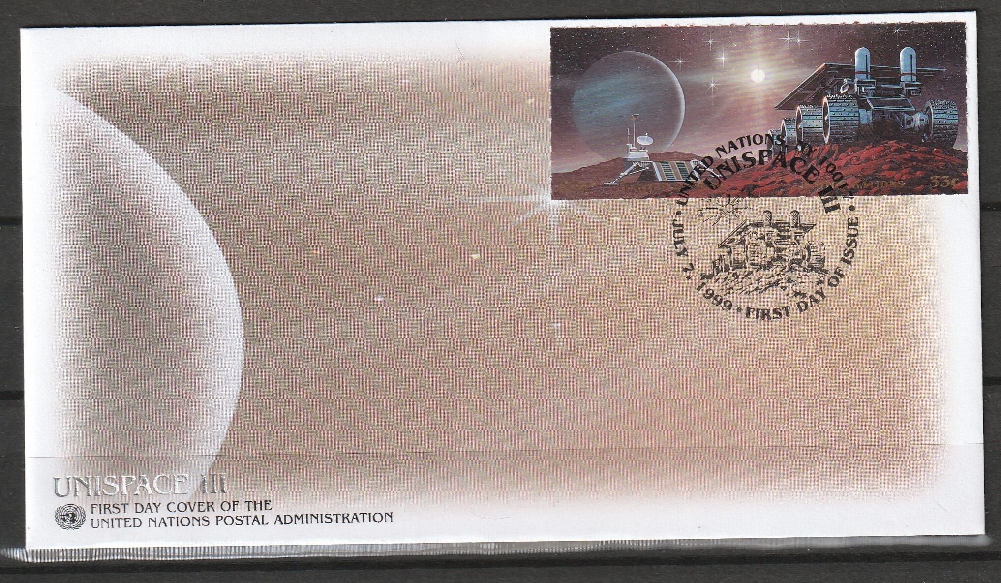 NY 1999 Sc# 761-762 FDC Unispace III | Worldwide - United Nations ...