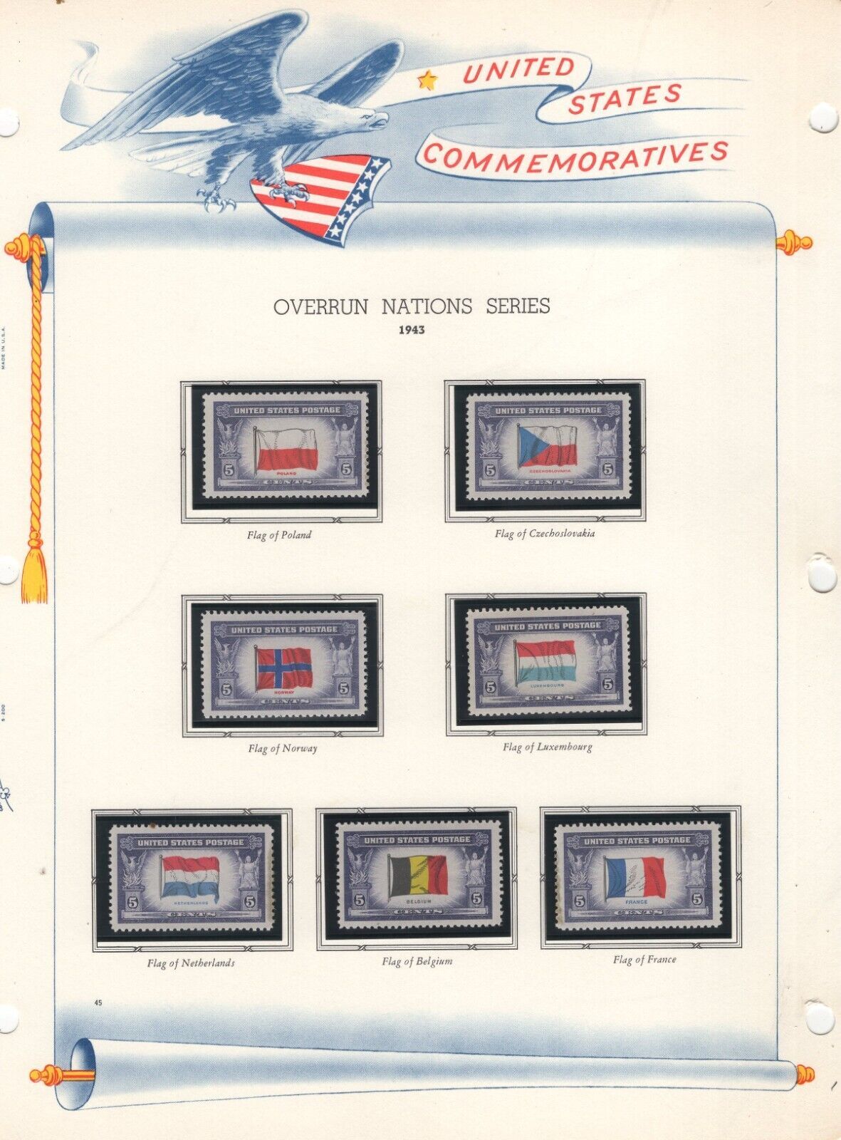 Scott 909 - 921 - Overrun Countries. Singles. MNH. OG. #02 909s13wa ...