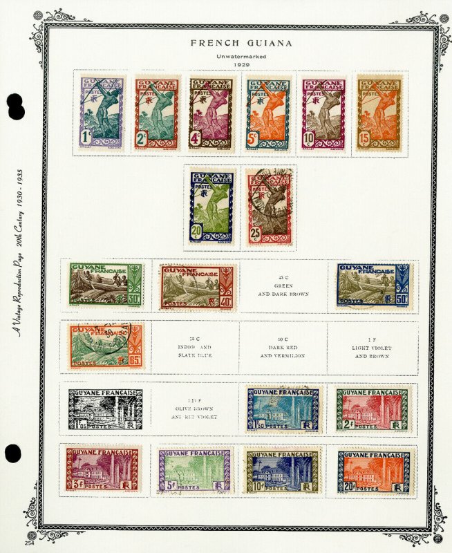 French Colonies 1800s to 1950s Popular Vintage Stamp Collection ...