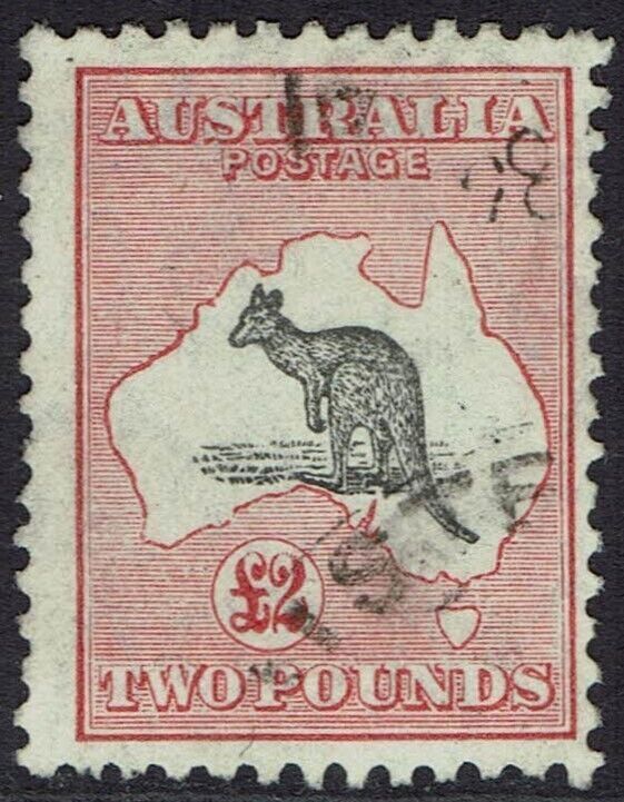 Australia 1929 Kangaroo £2 Small Multiple WMK Used | Australia ...