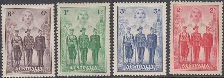 Australia Sc# 184-7 CPL VLH Honouring Australia's Participation in Wwii ...