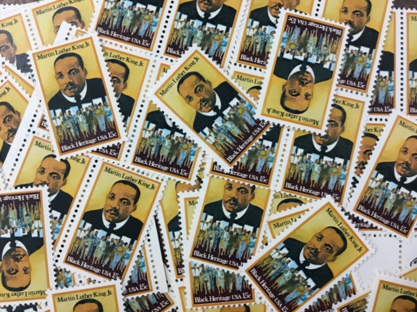 1771 Martin Luther King, Civil Rights 100 count mint 15 cent stamps In ...