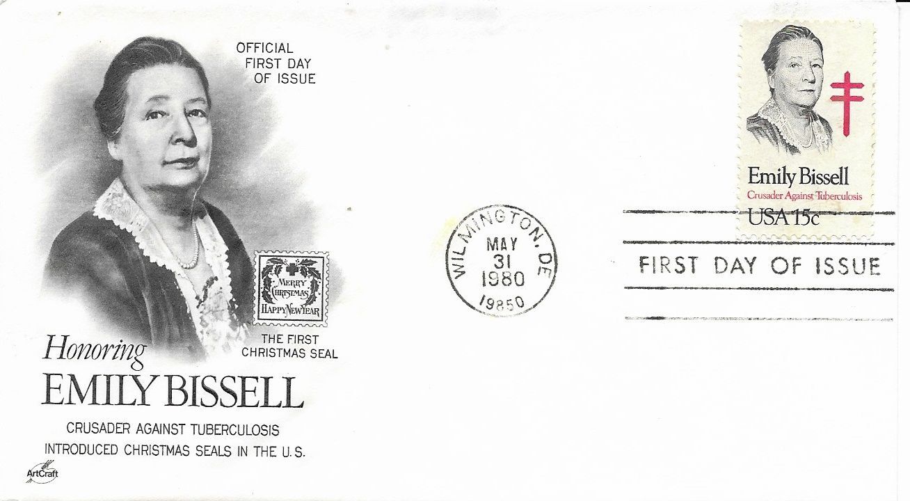1980 FDC, #1823, 15c Emily Bissell, Artmaster & Art Craft | United ...