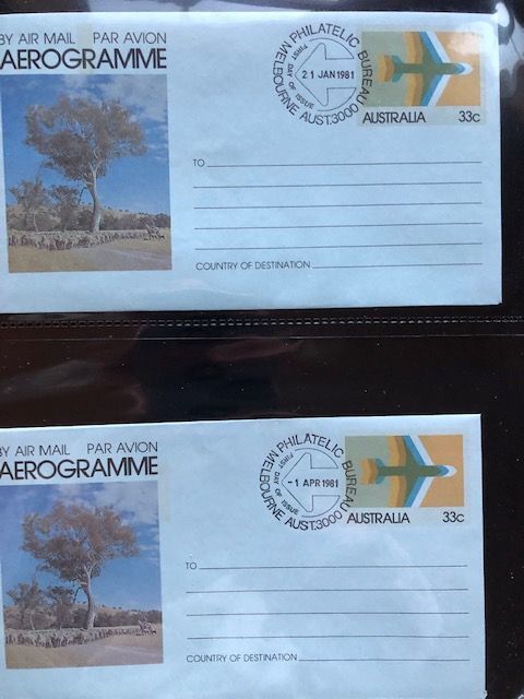 Australia Binder - 34 Pages with Air Post Covers in Sleeves and Binder ...