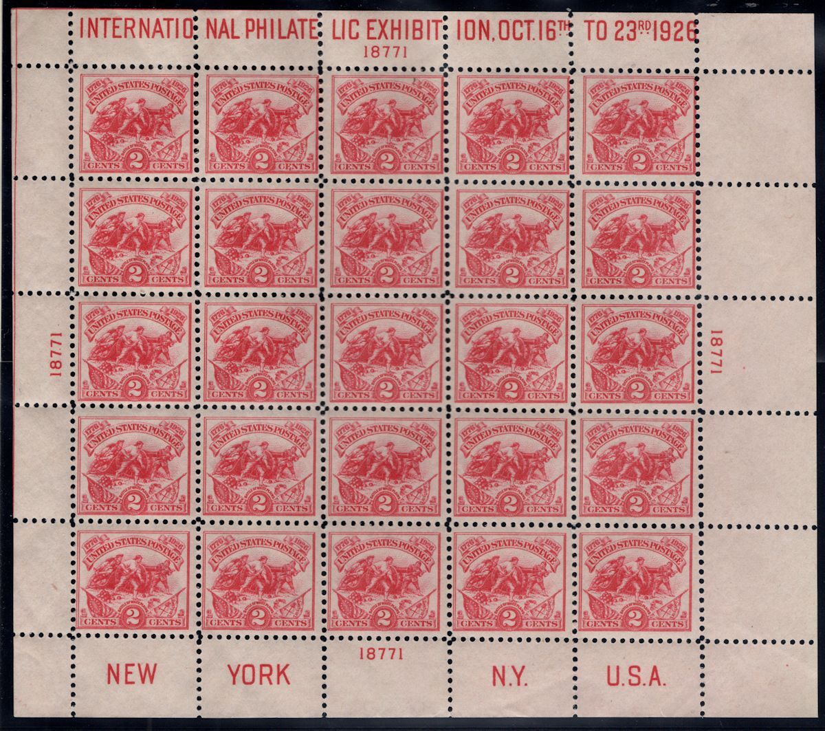 630 F/VF OG NH/H (two stamps), nice sheet k2844 | United States ...