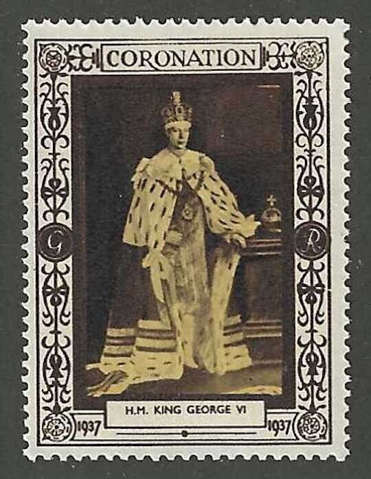 Great Britain, 1937, H.M. King George VI Coronation Poster Stamp ...