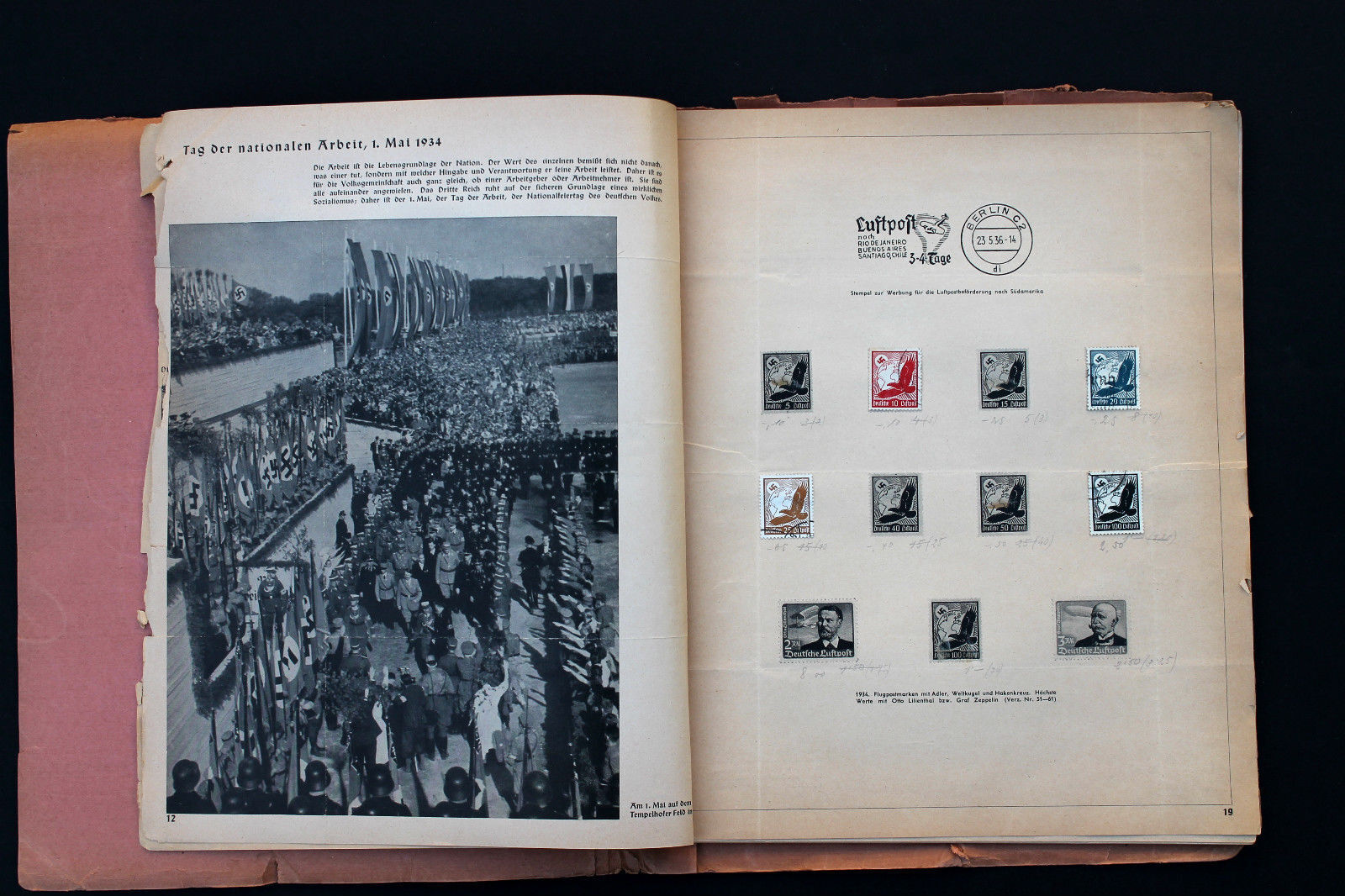 Germany Stamp Collection Amazing 3rd Reich Propaganda Stamp Album ...
