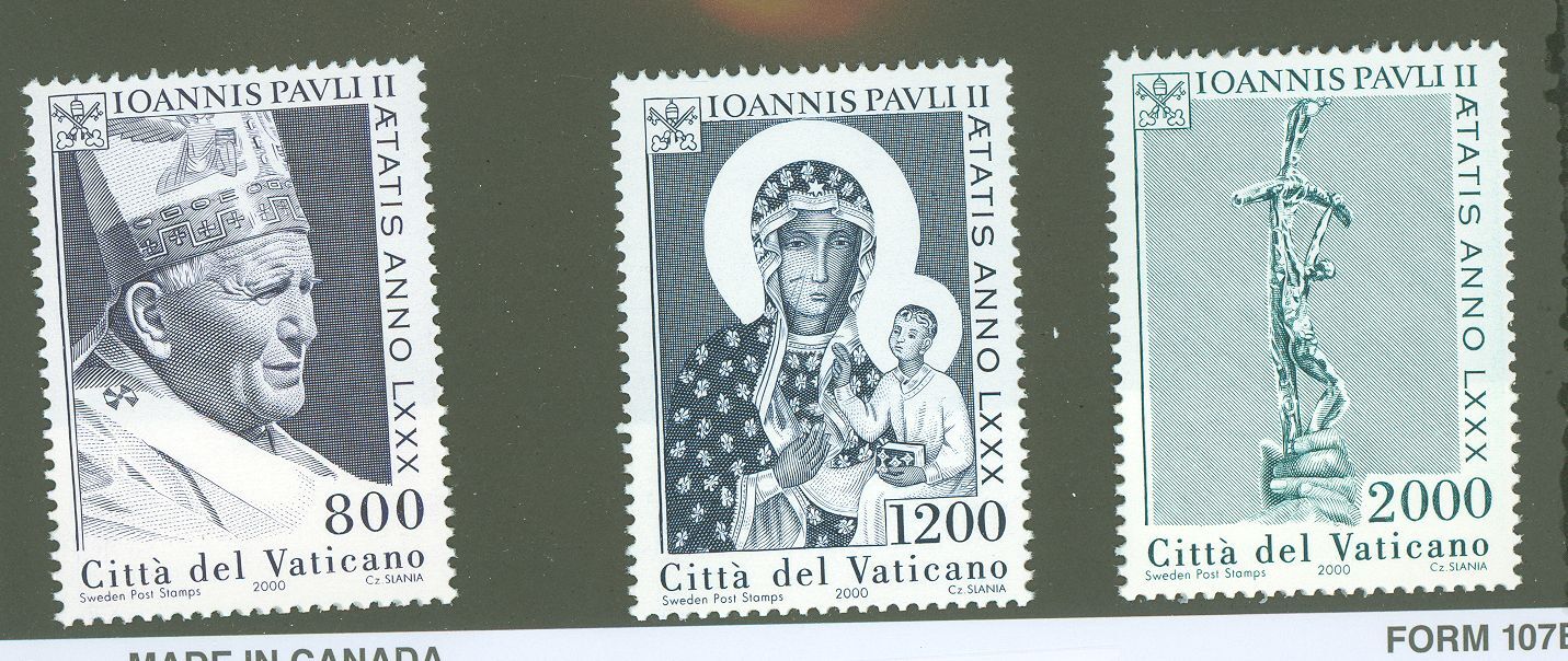 Vatican City #1153-1155 Single (Complete Set) | Europe - Vatican City ...