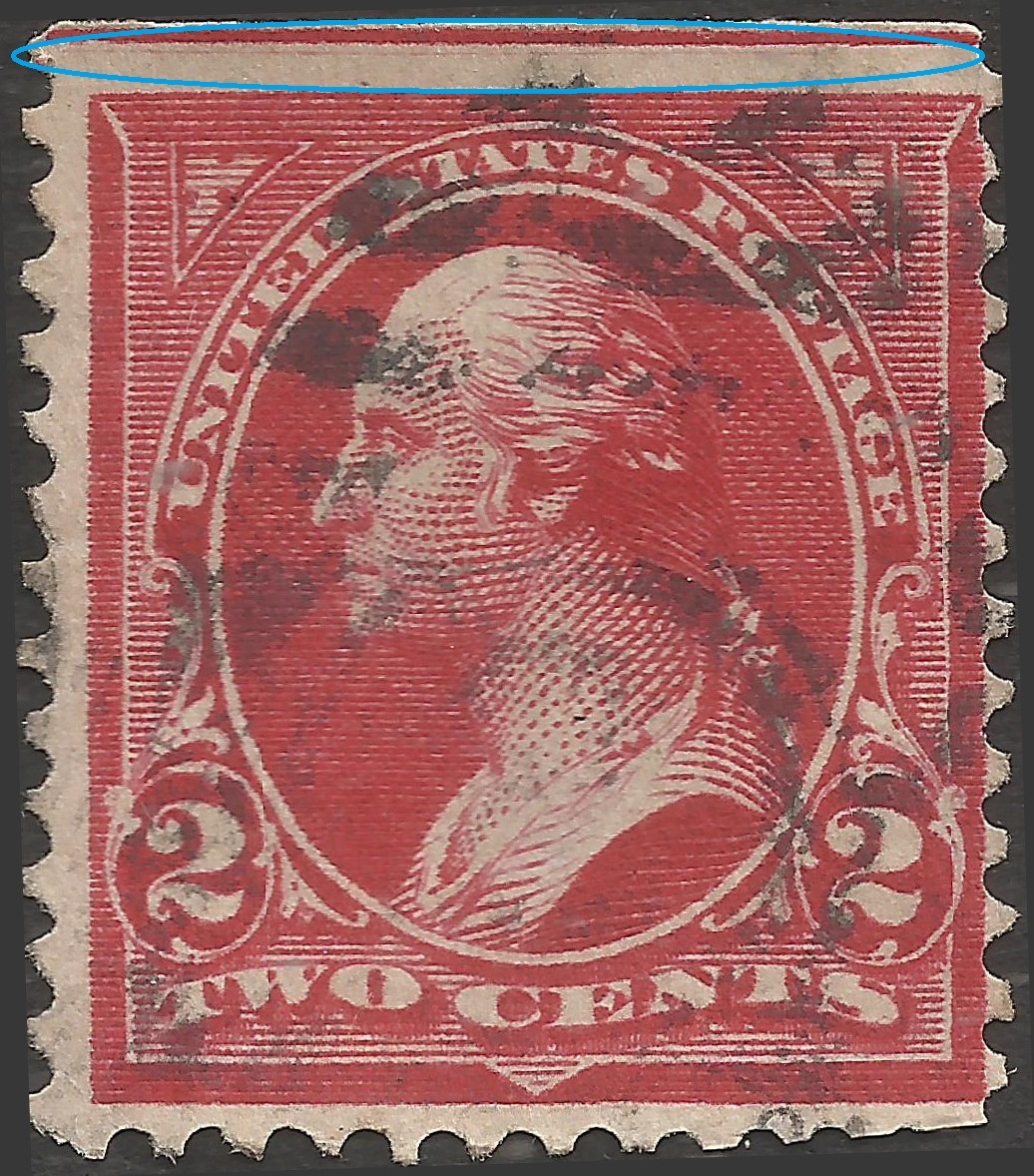 # 279b Used Unknown Line At Top Red George Washington | United States ...
