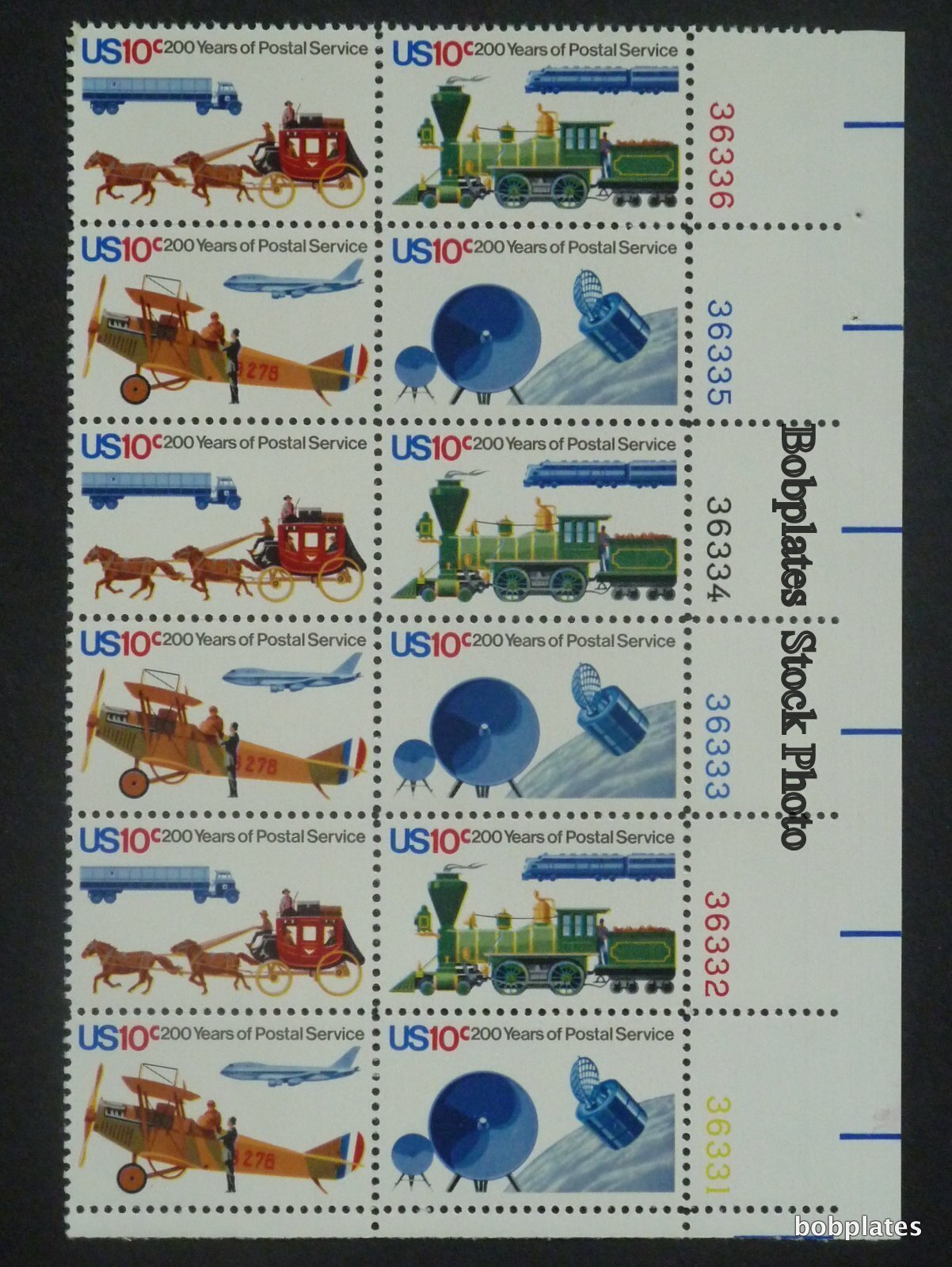BOBPLATES #1572-5 Postal Service Plate Block F-VF MNH ~See Details for ...