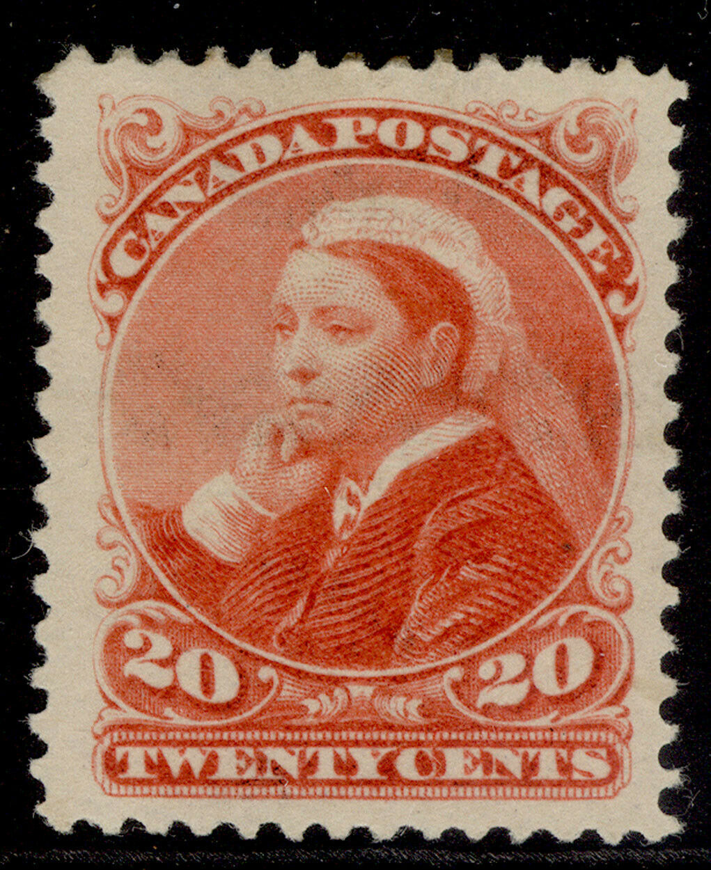 CANADA QV SG115, 20c vermilion, M MINT. Cat £250. | Canada, Stamp ...