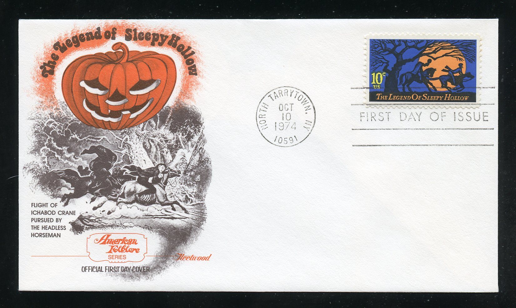 US 1548 Legend of Sleepy Hollow UA Fleetwood cachet FDC | United States ...