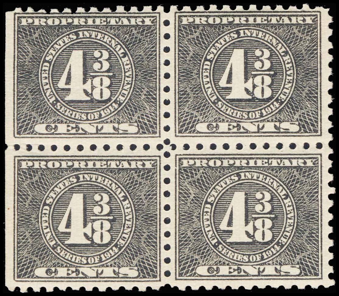 U.S. REV. Proprietary Rb59 Mint (ID # 110126) | United States, Revenues ...