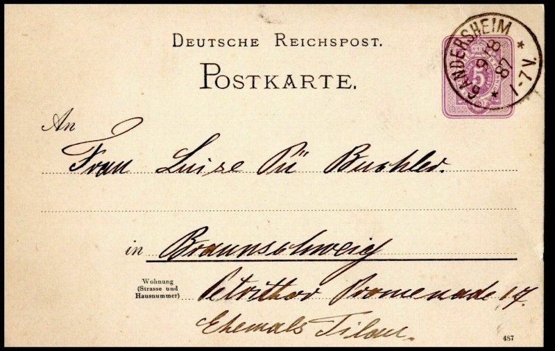 Germany 1887 - 1900 4 Reich Post Commercial Preprinted Postcards Anvers ...