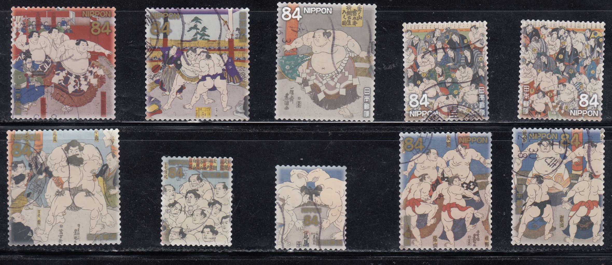 Japan 2020 Sc#4394a-j Customs & Traditions : Sumo Wrestling Used | Asia ...