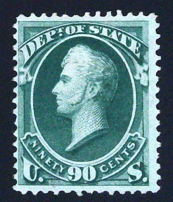 Scott #O67 - VG - 90c Dark Green - Perry - Official - State - NG - 1873 ...