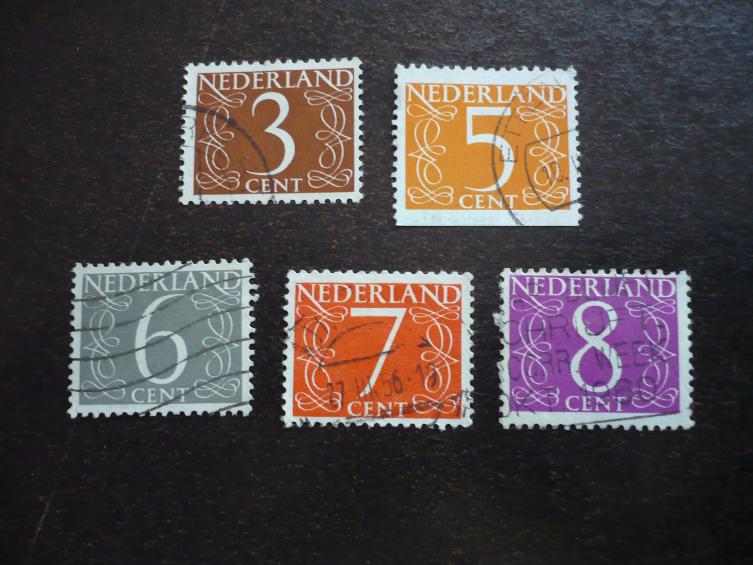 Stamps - Netherlands - Scott# 340-343a - Used Part Set of 5 Stamps ...