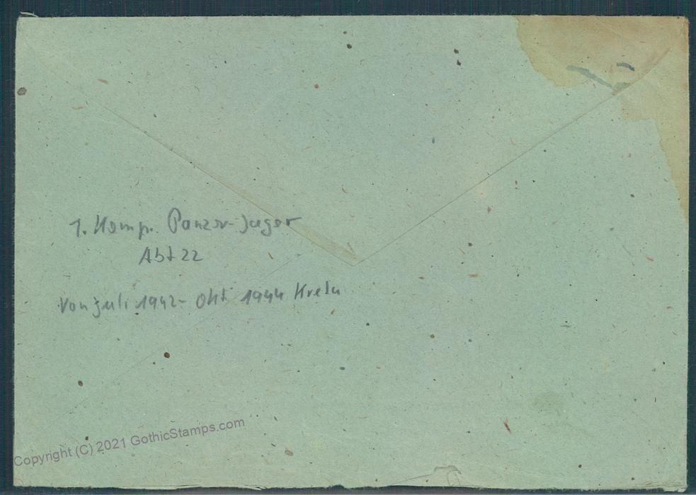 3rd Reich Germany Feldpost Cover Panzer Abwehr Kreta Crete G55653 ...
