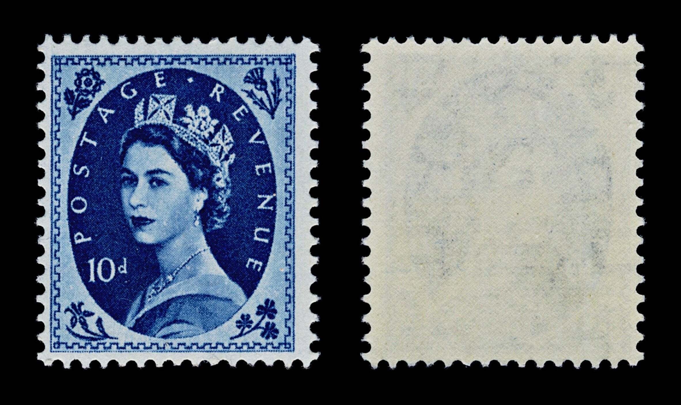 4472: GB SG552 10d Prussian Bllue. St. Ed's Watermark. Spec S130. 1955 ...