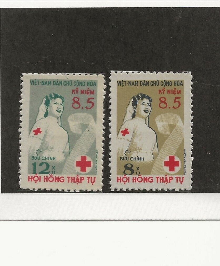 North Viet Nam Sc 124-5 NH issue of 1960 - RED CROSS | Asia - Vietnam ...