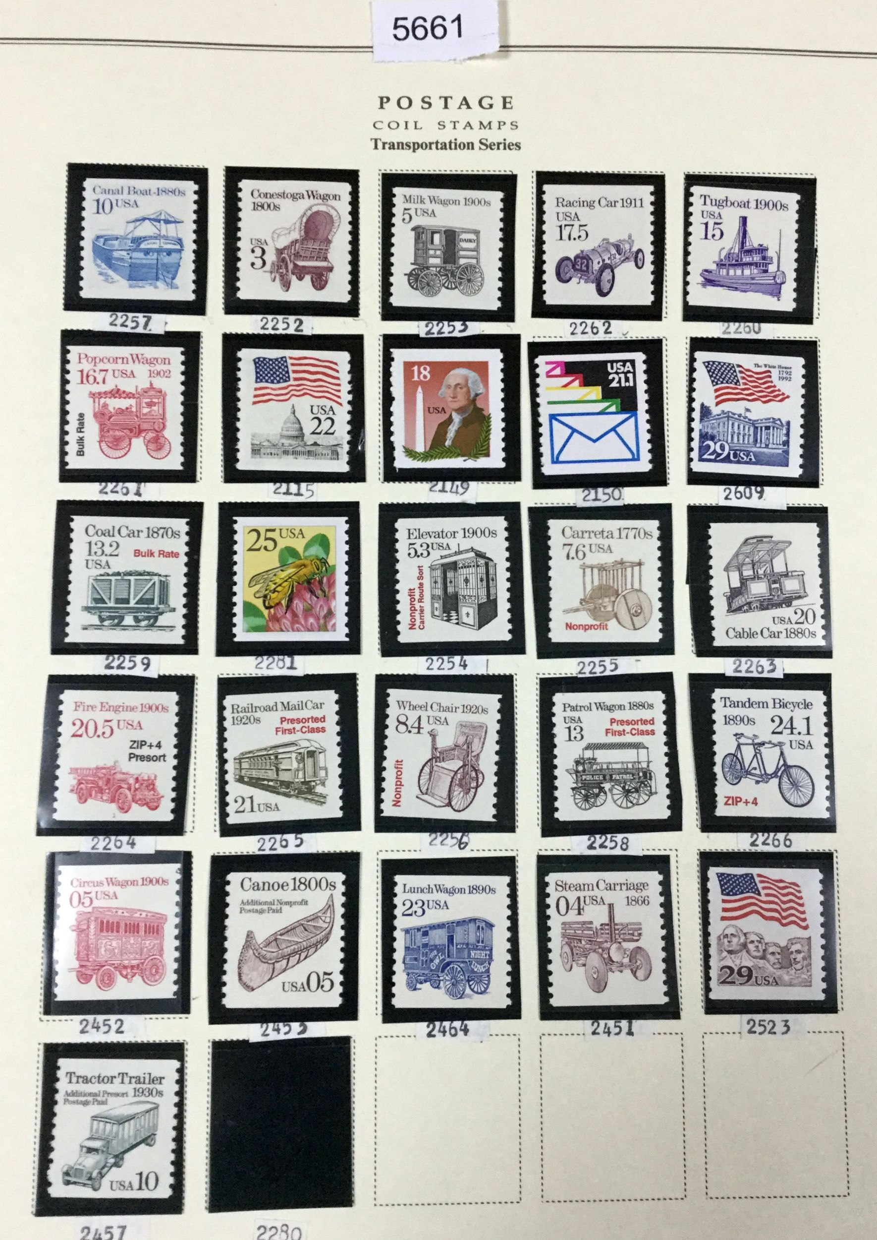 US Stamps Mint OG NH Coil Stamps Collection LOT #5661 | United States ...