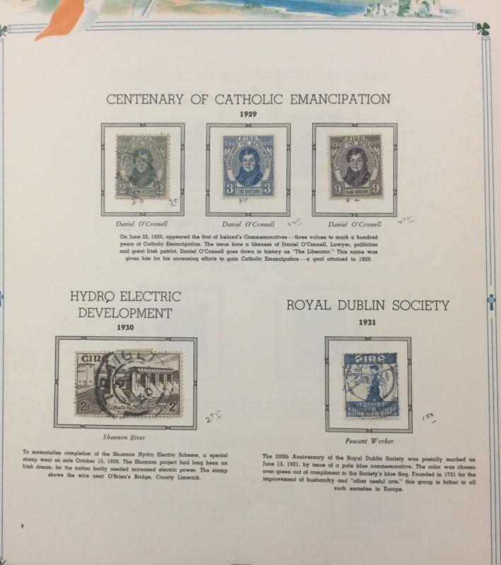 IRELAND stamp collection 1922-1990 MNH, MH & Used. Cat. $1922 W/Ace ...