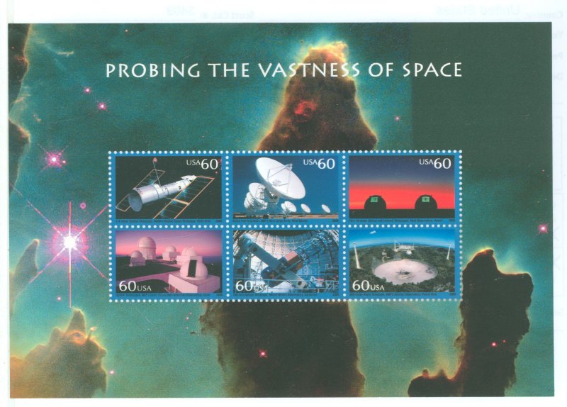 United States #3409 Mint (NH) Souvenir Sheet (Space) | United States ...