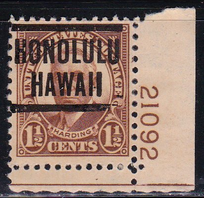 Precancel - Honolulu, HI PSS 204 - Plate Number Single - Town and Type ...