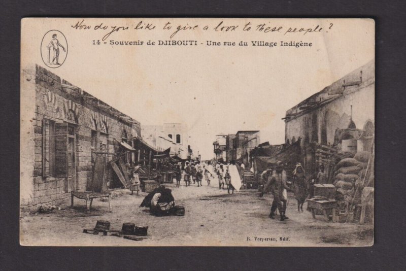 Somali Coast - Djibouti - 2 Colonial era post cards - see four scans ...