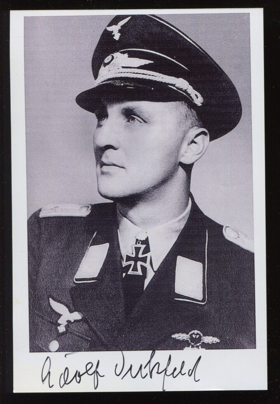 Adolf Dickfeld WWII German Luftwaffe Ace Signed Photo ADick P1 | United ...