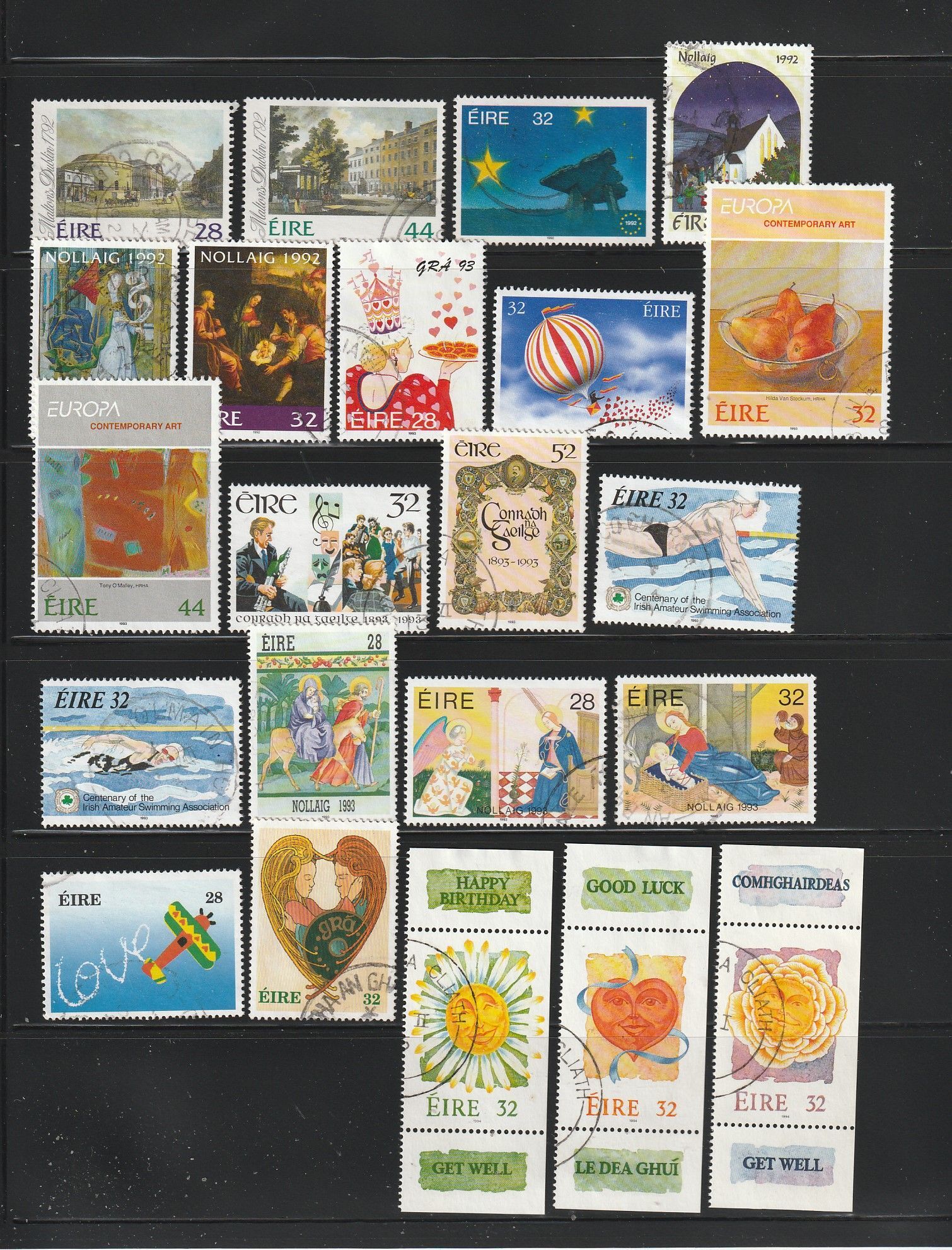 Ireland Collection E - 3 Scans - All the stamps are in the scans ...