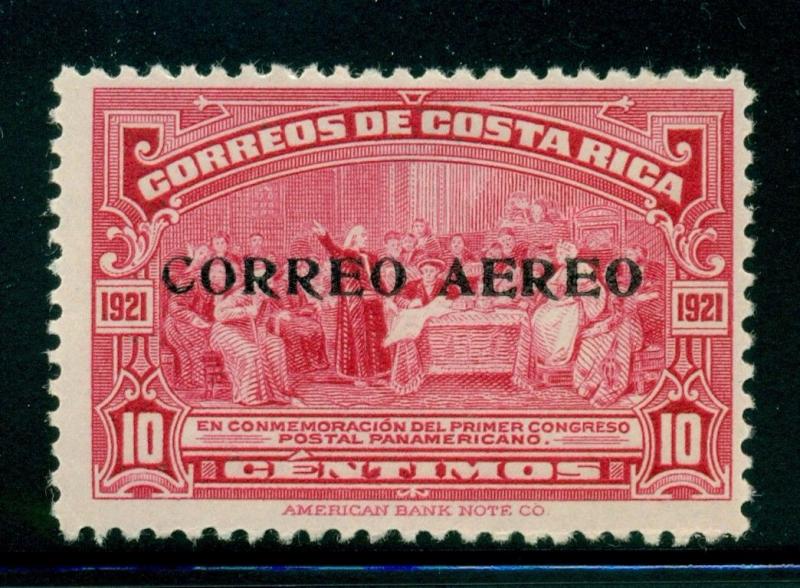 Costa Rica #C2 Air Mail Stamp 1930 10c. Used Postmarked stamps / HipStamp