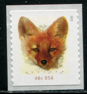 5743 US 40c Red Fox SA coil, MNH sgl | United States, General Issue ...