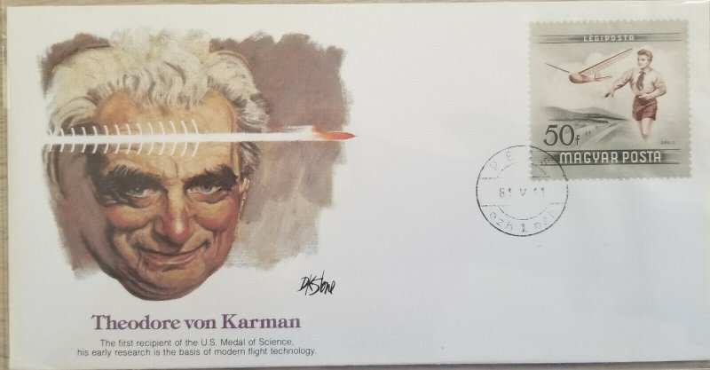 J) 1981 HUNGARY, THEODORE VON KARMAN, THE FIRST RECIPIENT OF THE US ...