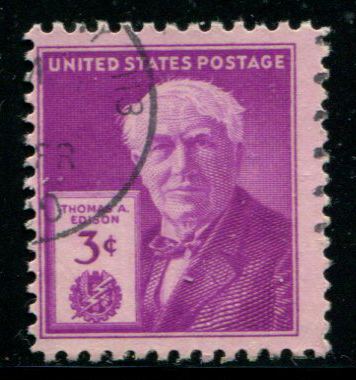 945 US 3c Thomas Edison, used cv $.20 | United States, General Issue ...