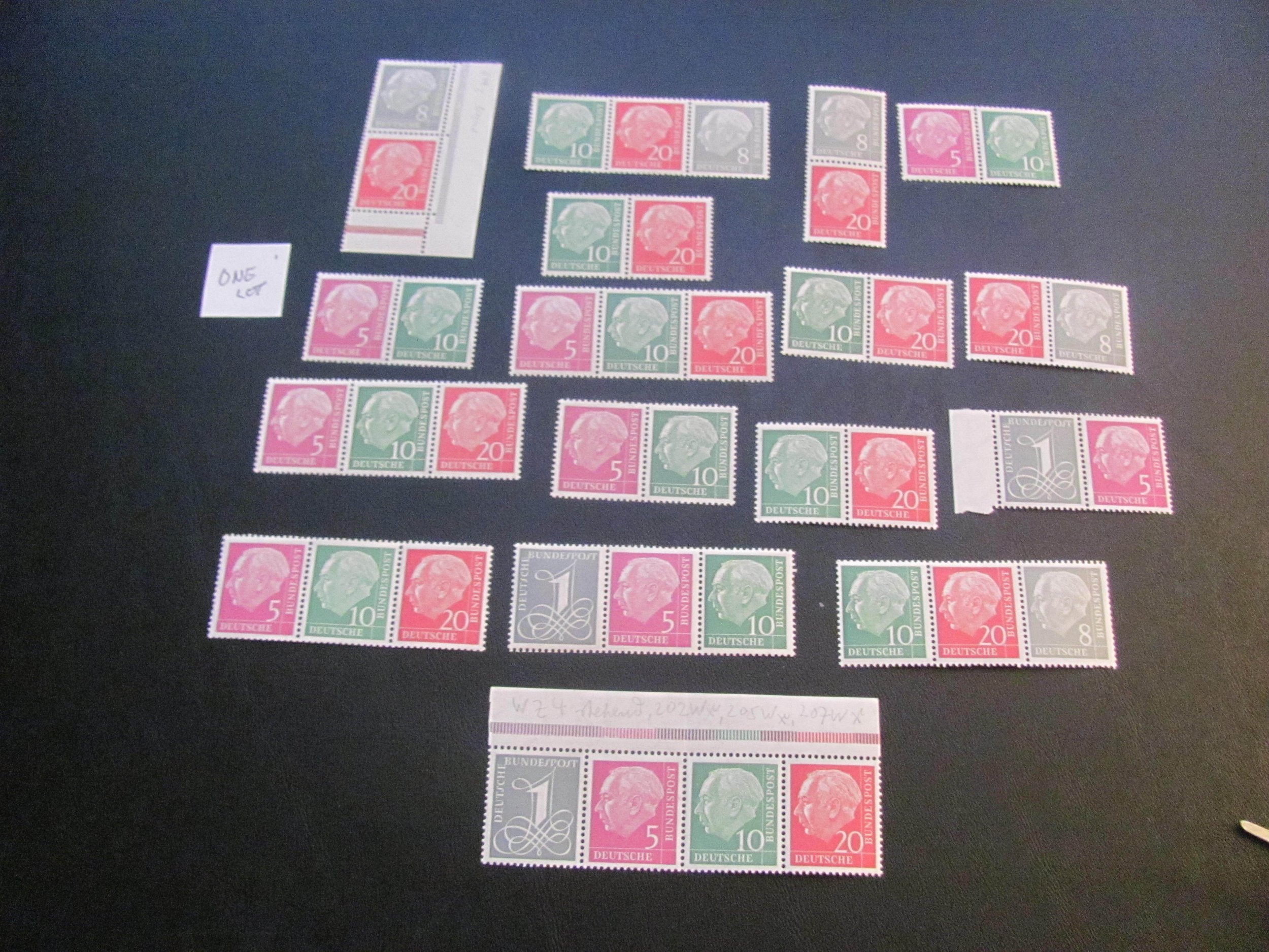 Germany 1954 MNH Heuss Booklet LOT Over 75 Euros (130) | Europe ...