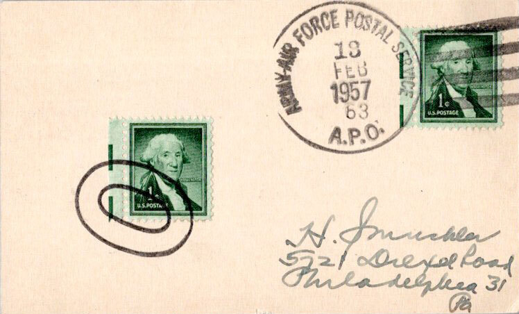 United States A.P.O.'s 1c Washington 1954 Liberty (2) 1957 Army-Air ...